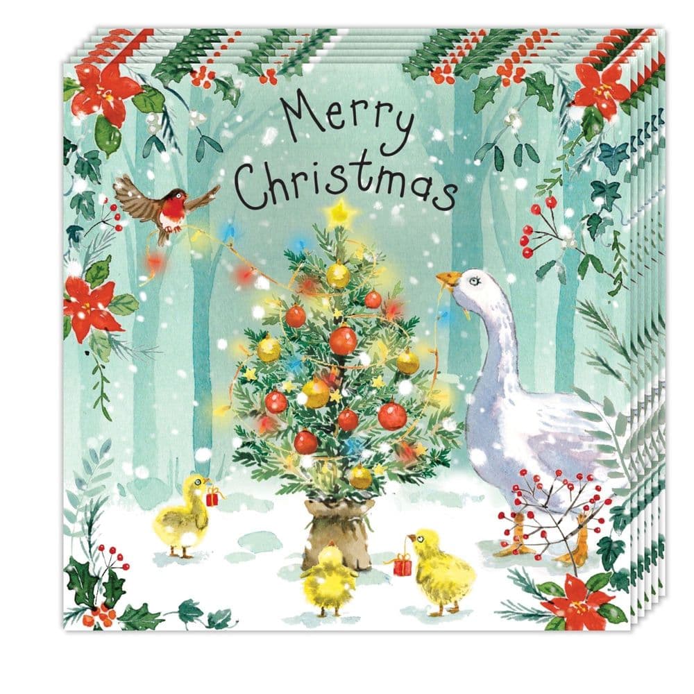 Pack of 8 Cute Christmas Cards Pack. Xmas Multipack. Cute Cards. Cute ...