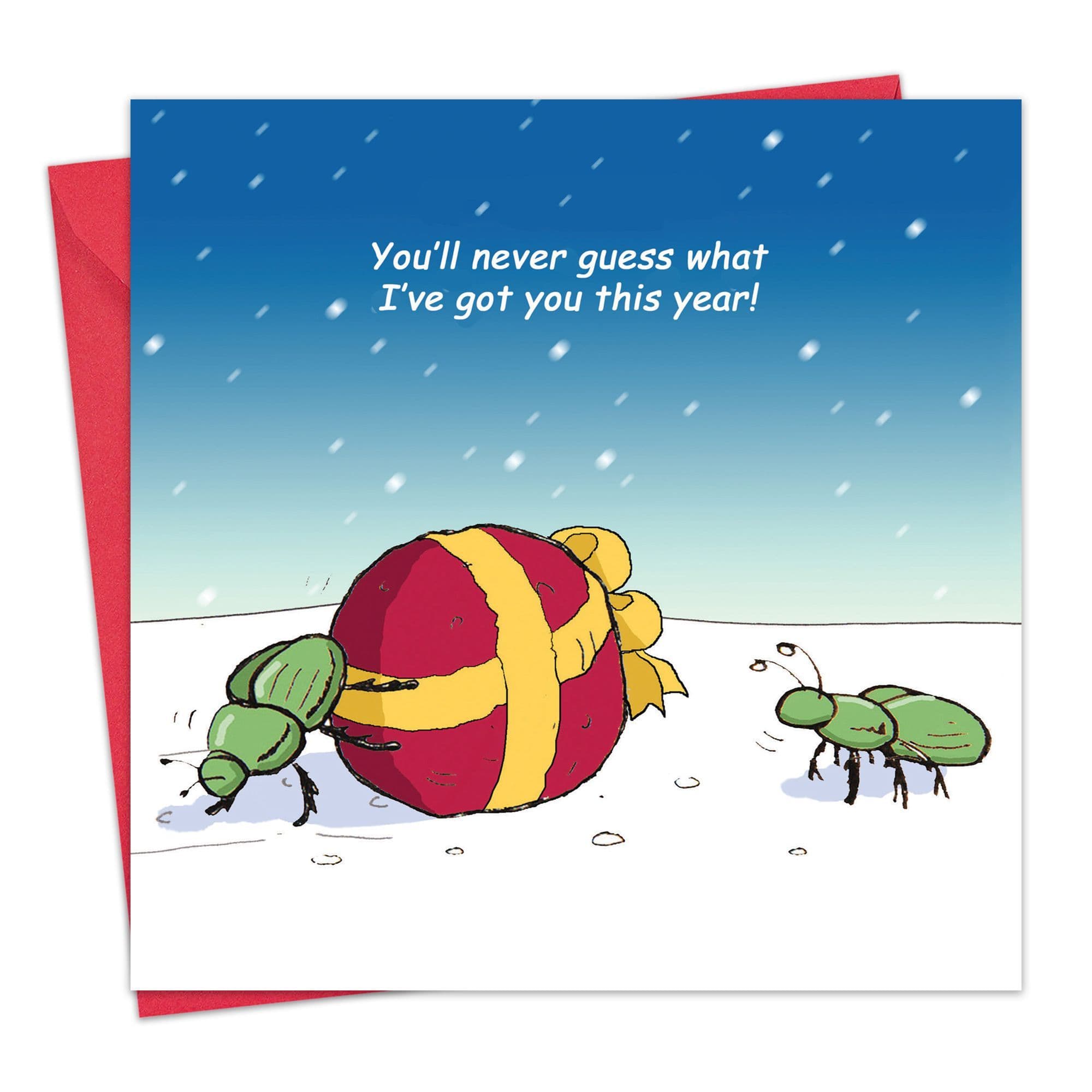Outrageous Christmas Happy New Year Greeting Card, Poster Or Print.