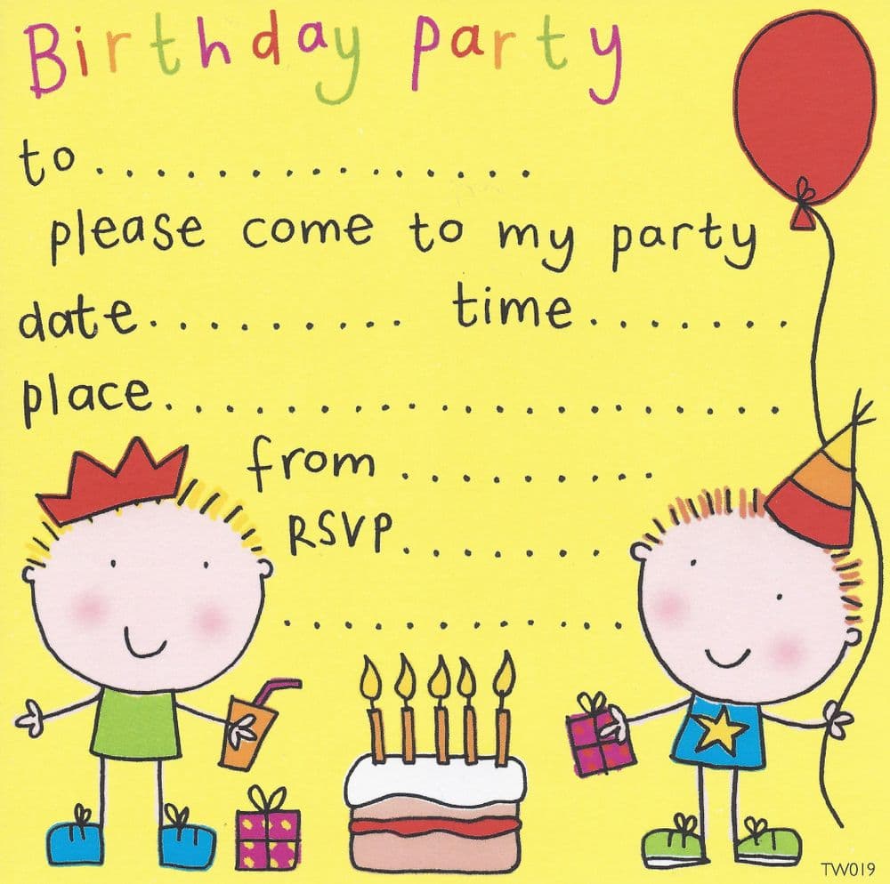 party invitations, birthday party invitations, kids party invitations ...