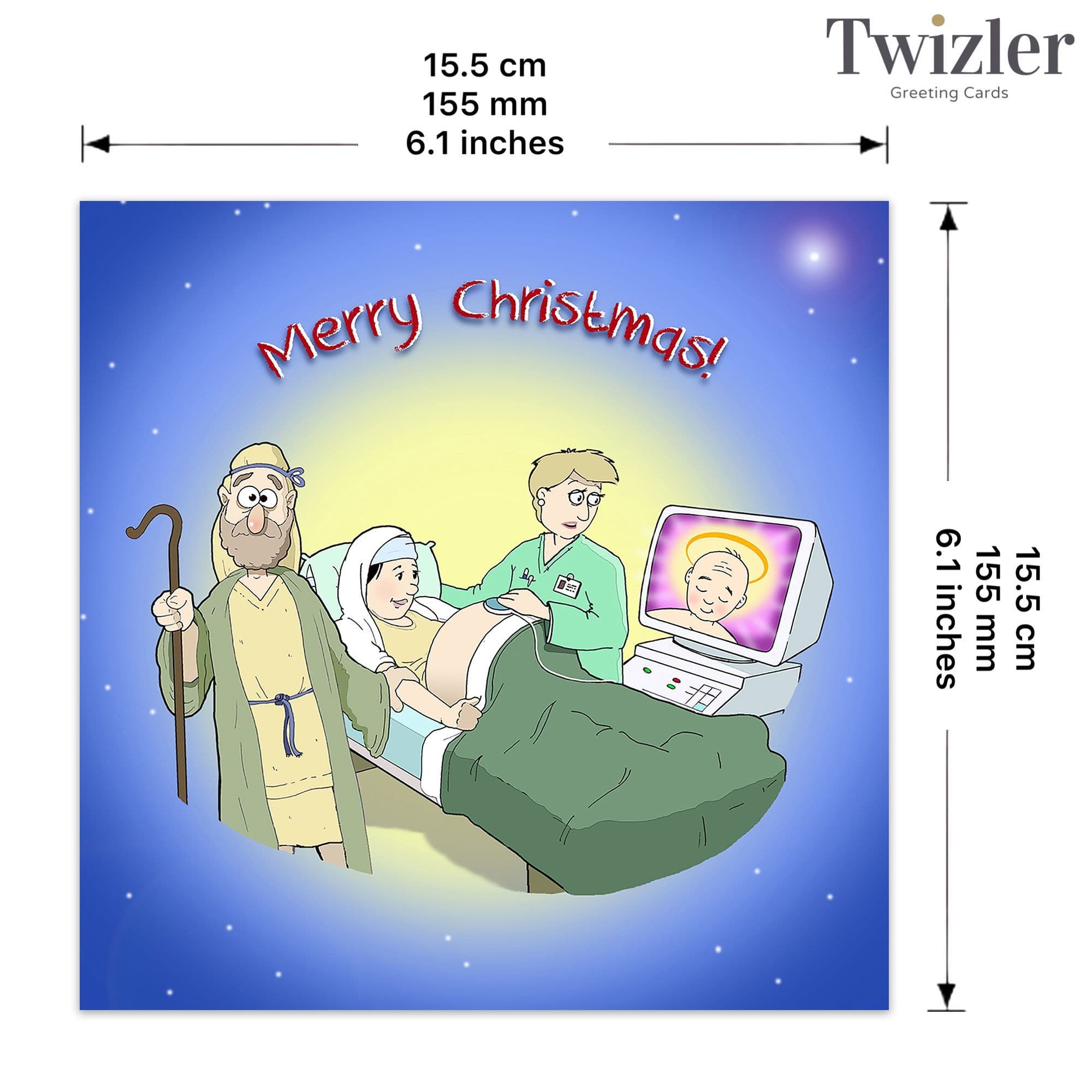 Ultrasound Humour Christmas Card | Funny Xmas Cards | Twizler