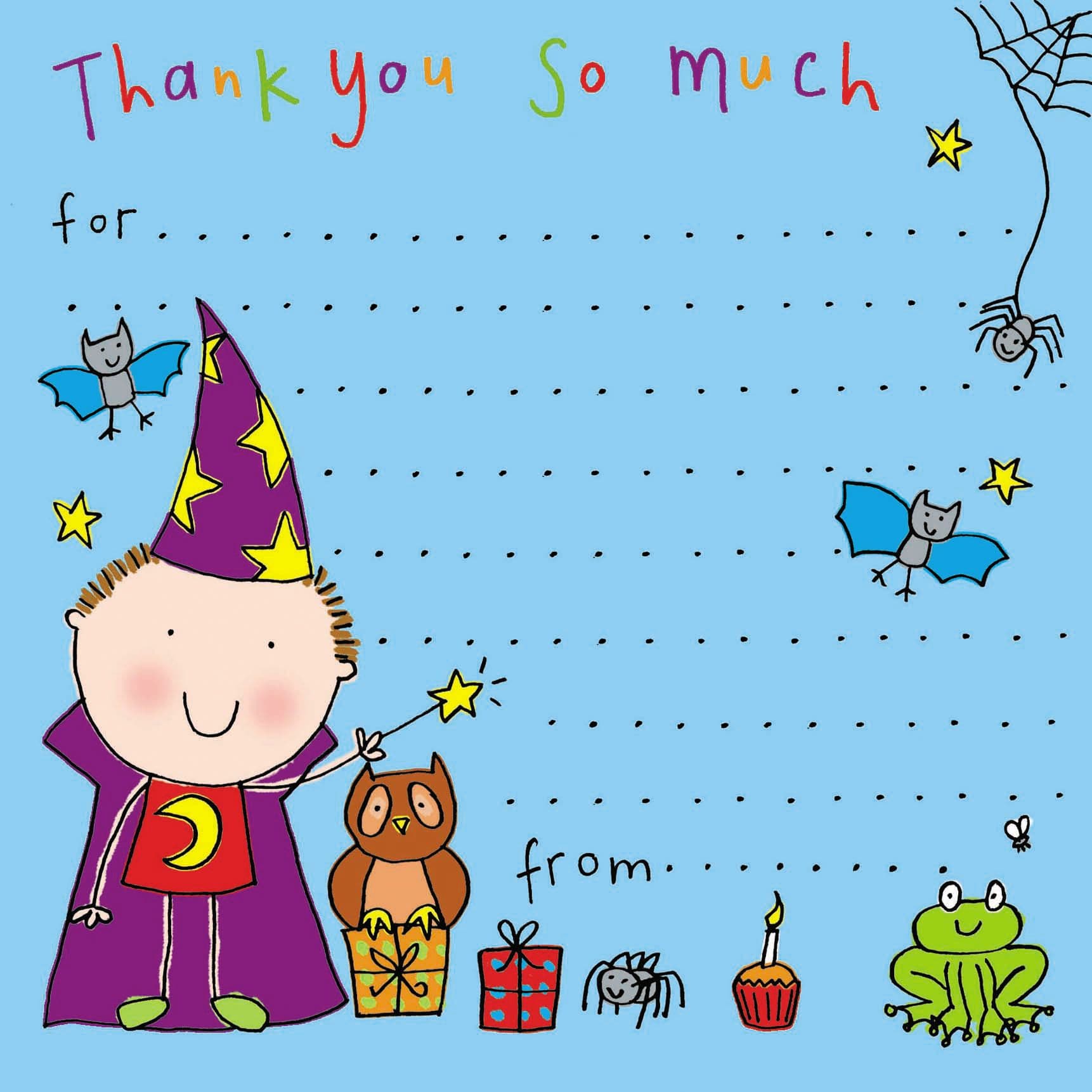 thank you notes for kids, thank you cards for children, kids thank you ...