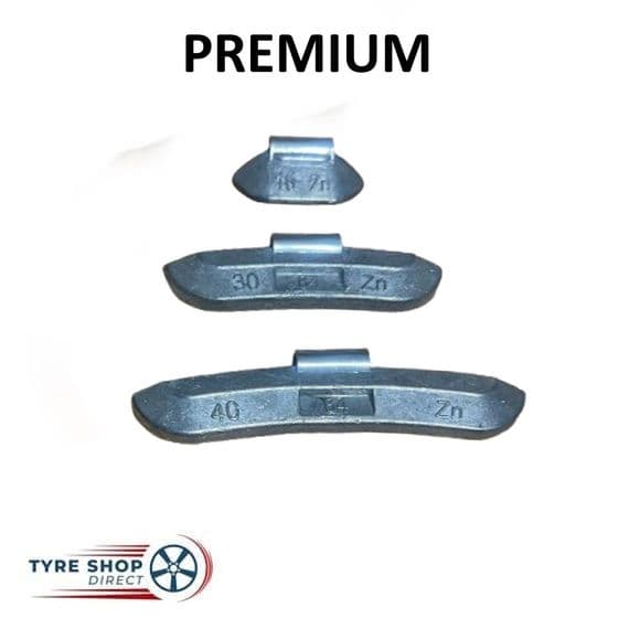 25g Weight Zinc uncoated for Steel Wheels - Box of 100