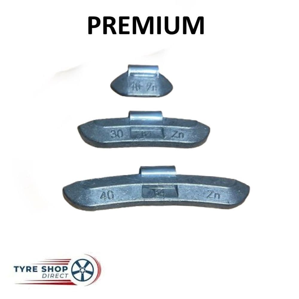 40g Weight Zinc uncoated for Steel Wheels - Box of 50