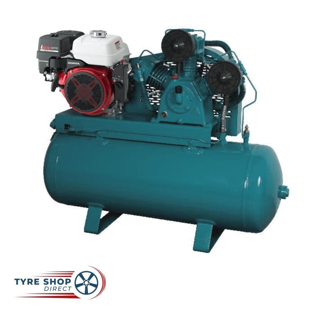 Air Compressor HW25 Petrol Electric Start 200 Litre IGX 270