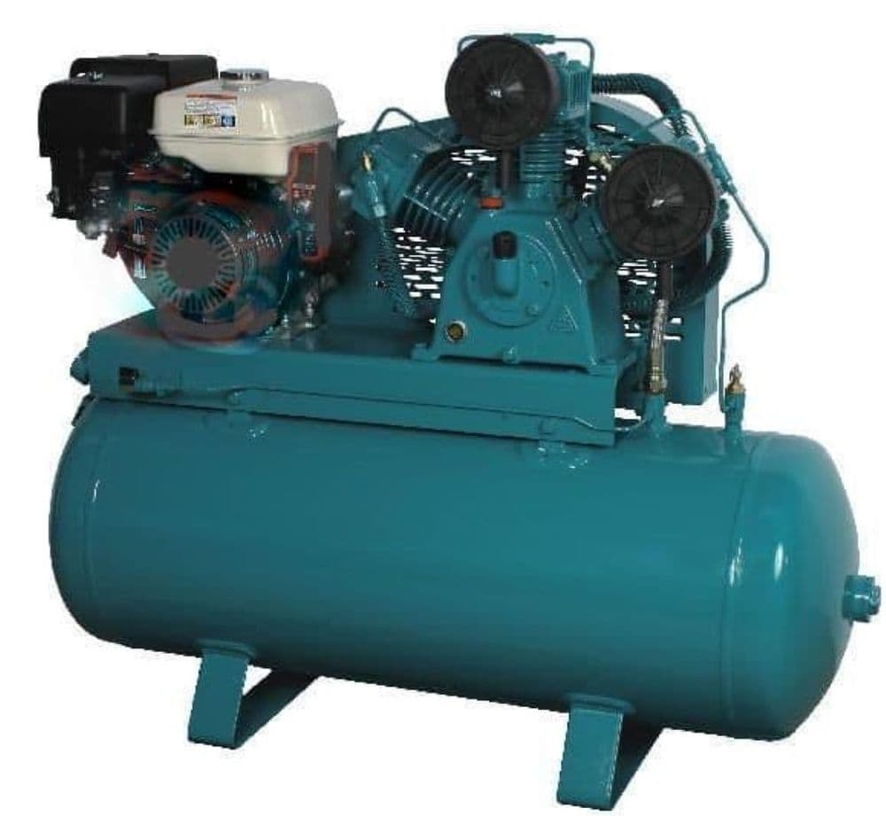 Air Compressor HW25 Petrol Loncin Electric Start 200 Litre