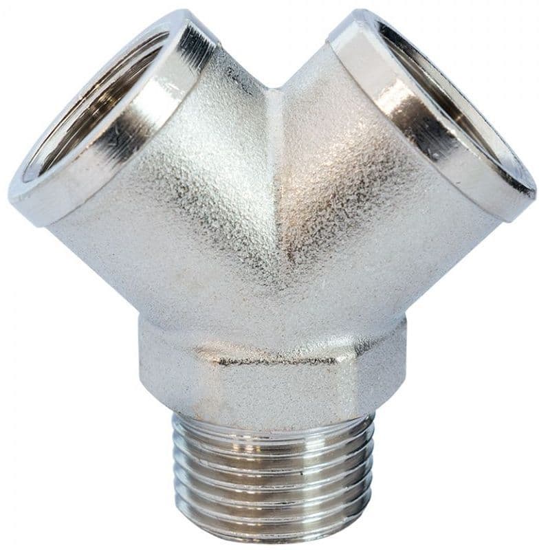 Socket Y 3 way Male Female Female 3/8" BSP