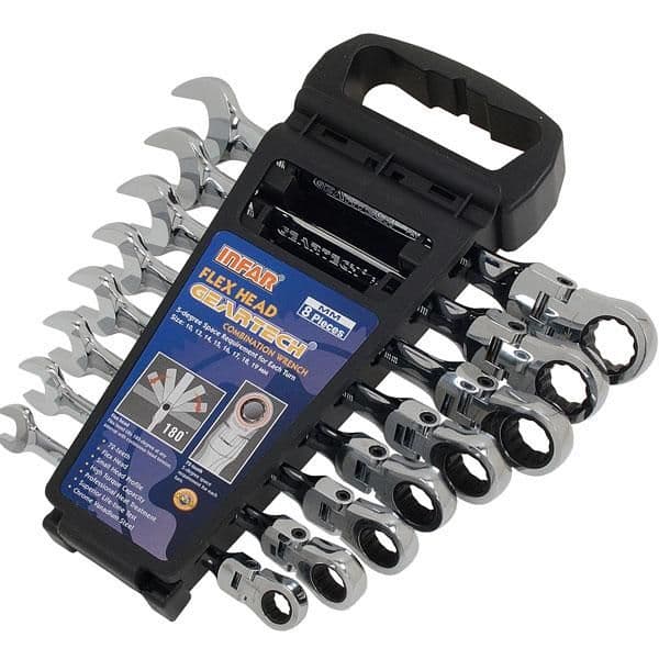 Spanner Set-8pc Flexi Ratchet