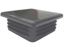 Square metal Box Section Plastic Cap 40mm