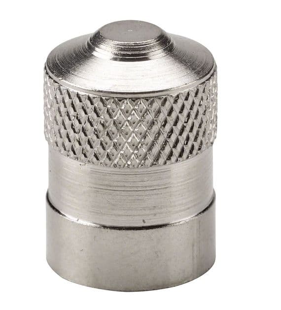 Tyre Valve Caps Metal Dome Long Pack 100