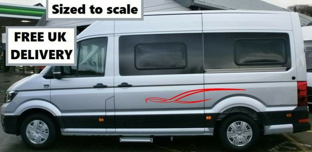 No 110 Camper Van Graphics Motorhome Decals Caravan RV Stickers ...