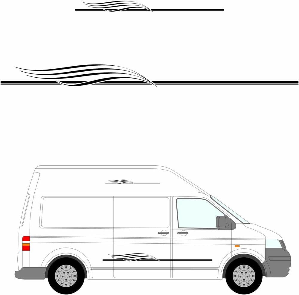 No 271 MOTORHOME GRAPHICS STICKERS DECALS CAMPER VAN CARAVAN UNIVERSAL ...