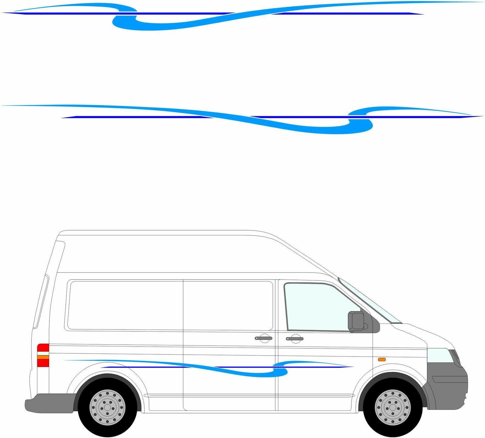 No 309 MOTORHOME GRAPHICS STICKERS DECALS CAMPER VAN CARAVAN UNIVERSAL ...