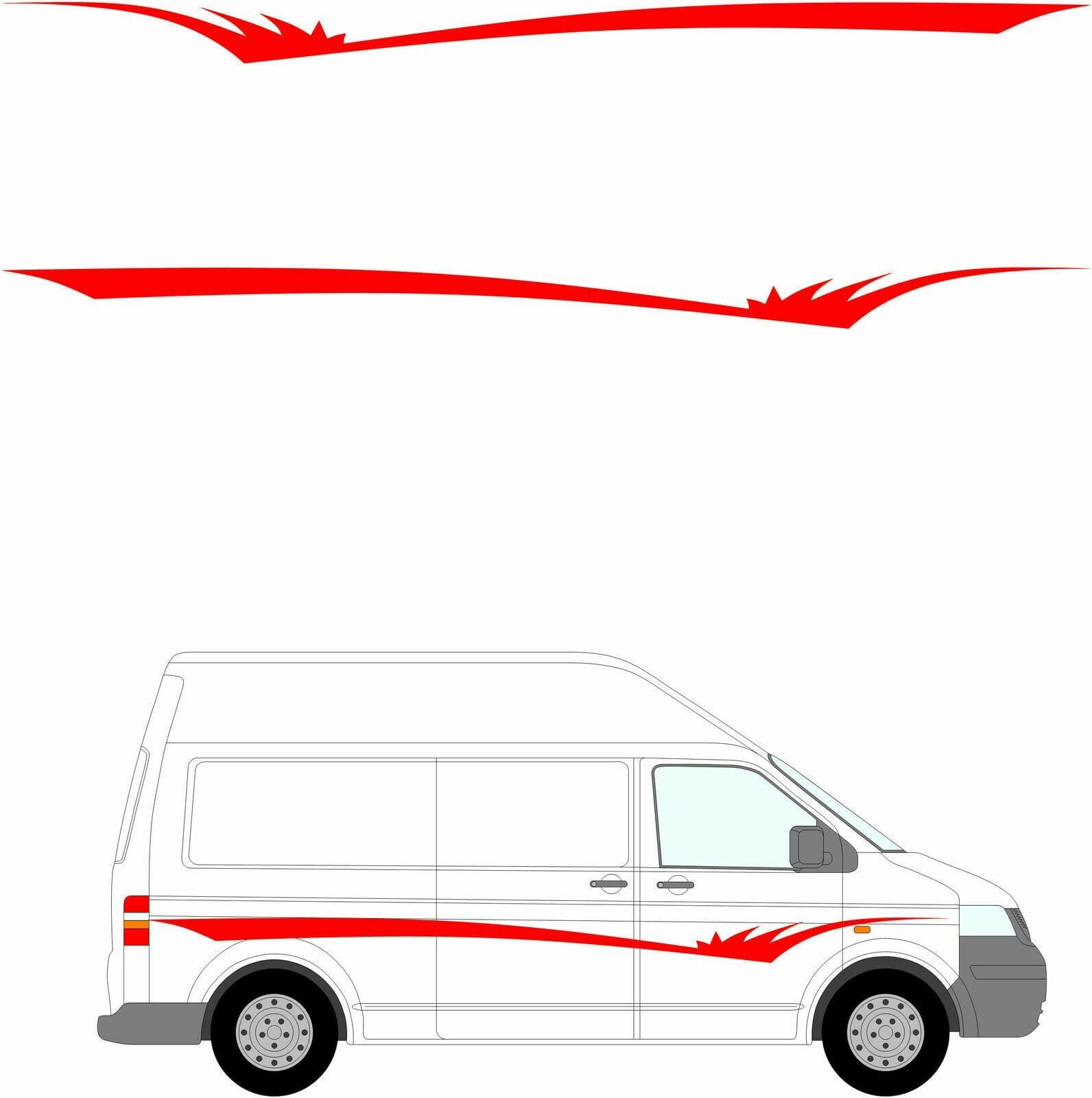 No 422 MOTORHOME GRAPHICS STICKERS DECALS CAMPER VAN CARAVAN UNIVERSAL ...