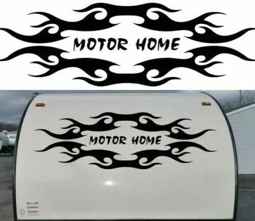 No 64 127cm x 39cm MOTORHOME GRAPHICS STICKERS DECALS CAMPER VAN ...