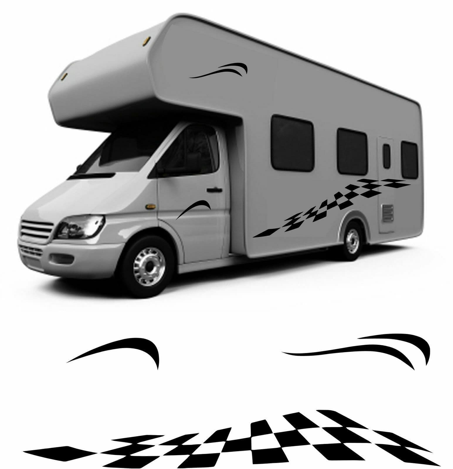 No 712 MOTORHOME GRAPHICS STICKERS DECALS CAMPER VAN CARAVAN UNIVERSAL ...