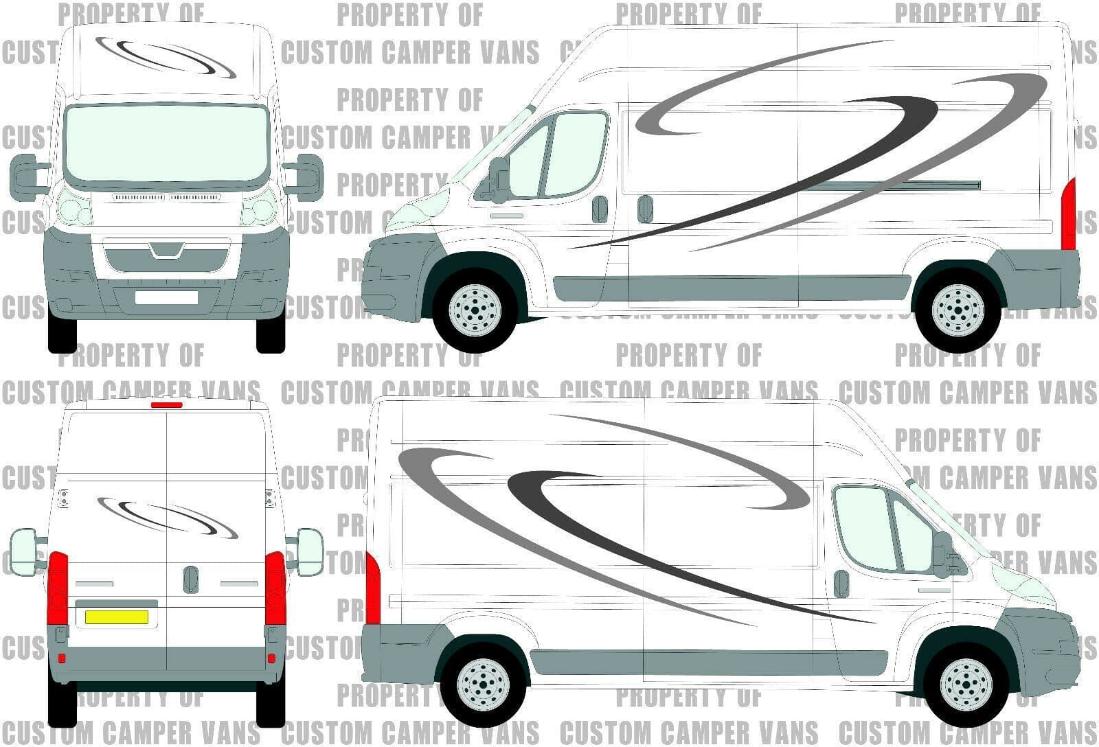 No 767 MOTORHOME GRAPHICS STICKERS DECALS CAMPER VAN CARAVAN UNIVERSAL ...