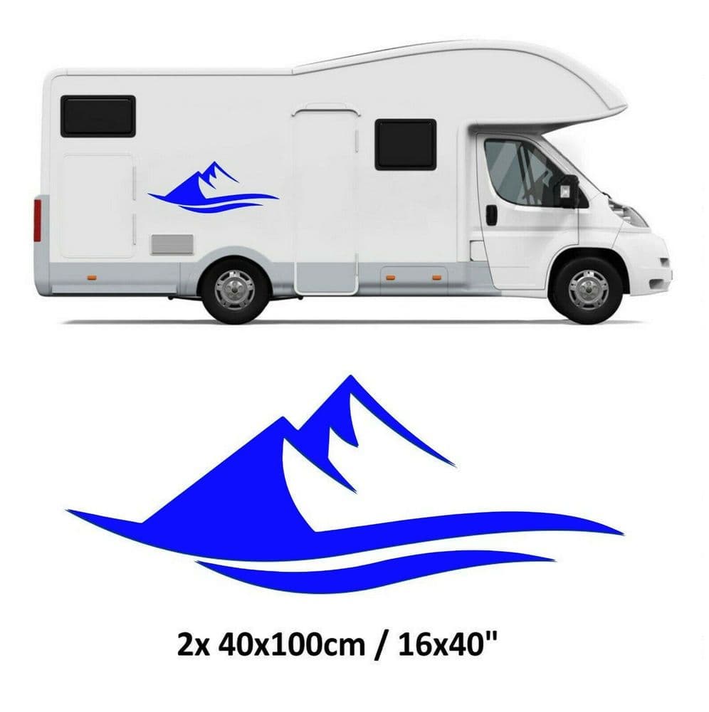 No 814 CAMPER VAN GRAPHICS MOTORHOME STICKERS GRAPHICS DECALS CARAVAN ...