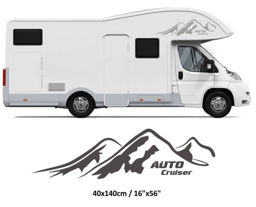 No 824 MOTORHOME GRAPHICS STICKERS DECALS CAMPER VAN CARAVAN UNIVERSAL ...