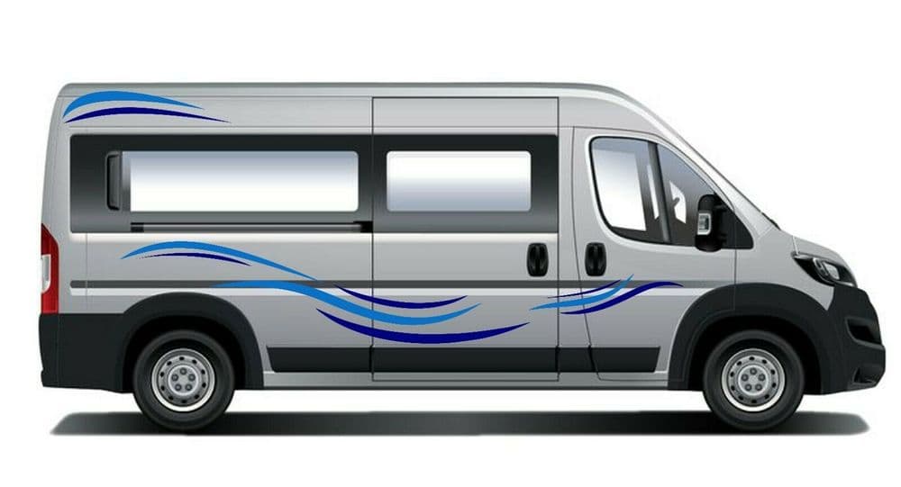 No 979 CAMPER VAN GRAPHICS MOTORHOME DECALS VINYL STICKERS CAMPERVAN DECALS