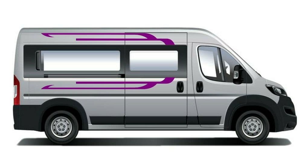 No 985 CAMPER VAN GRAPHICS MOTORHOME DECALS VINYL STICKERS CAMPERVAN DECALS