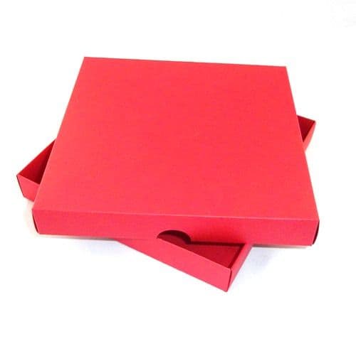 9" x 9" Red Greeting Card Boxes For Handmade Cards