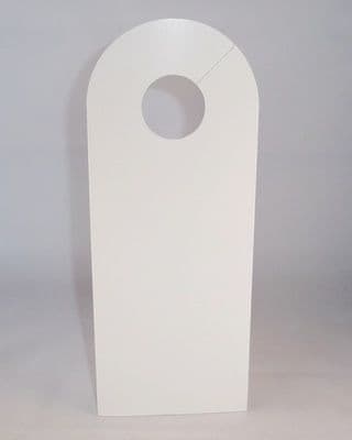 20 x Die Cut Door Hangers, White.