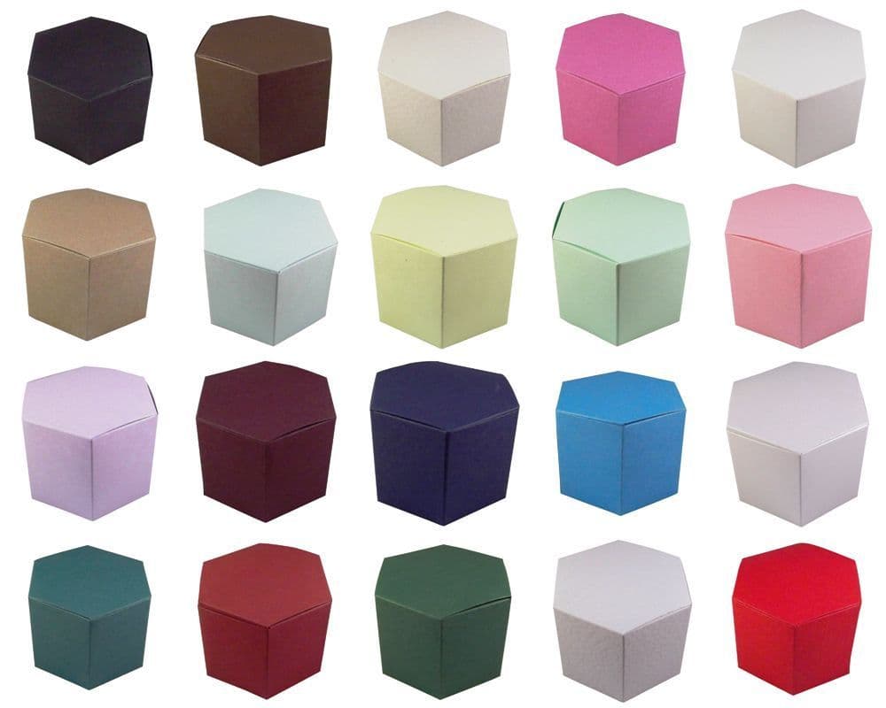 Hexagon Wedding Favour Boxes for Parties Events & All Occasions