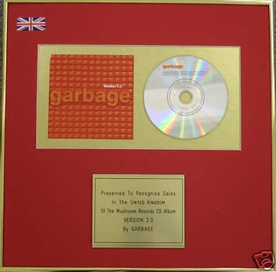 GARBAGE - CD Album Award - VERSION 2 0