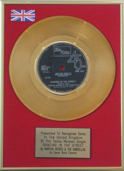 MARTHA REEVES - Gold Disc - DANCING IN THE STREET