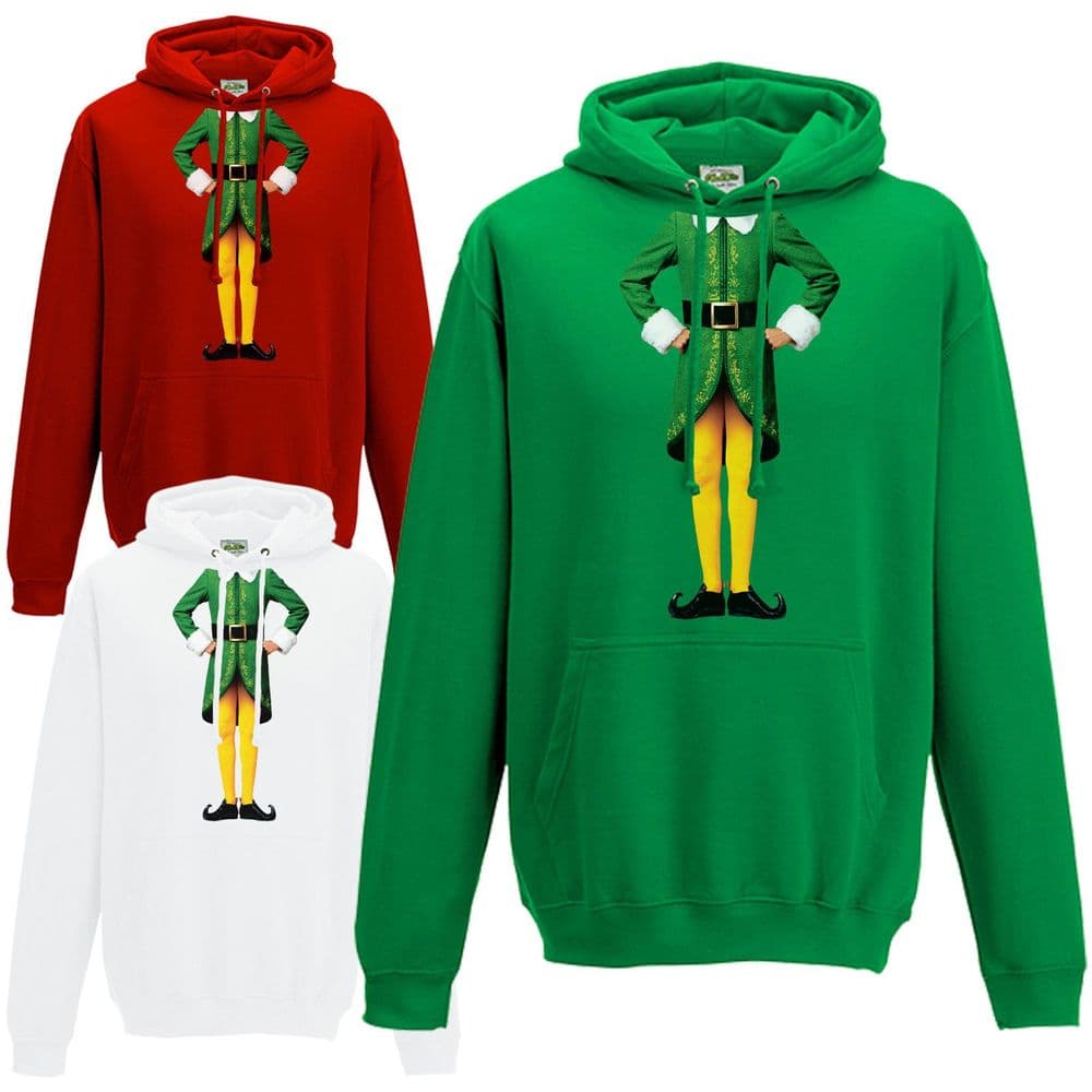 Elf Body Hoodie - Cute Christmas Humour Funny Buddy Xmas Festive Gift ...