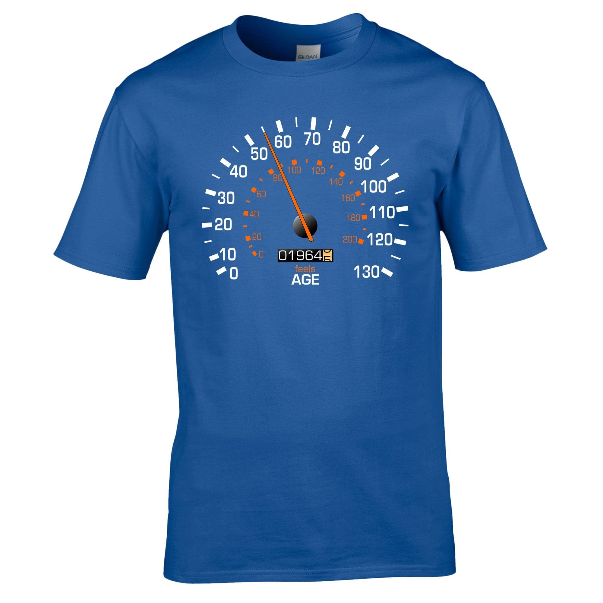 Speedometer 1964 Birthday T Shirt Funny Feels Age Year Present Mens Gift Black Small