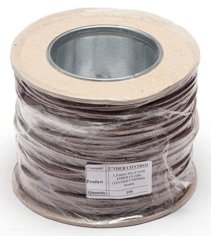 Brown Silicone/Glassfibre 1 5mm2 Cabling SIAF/GL H05SJ-K