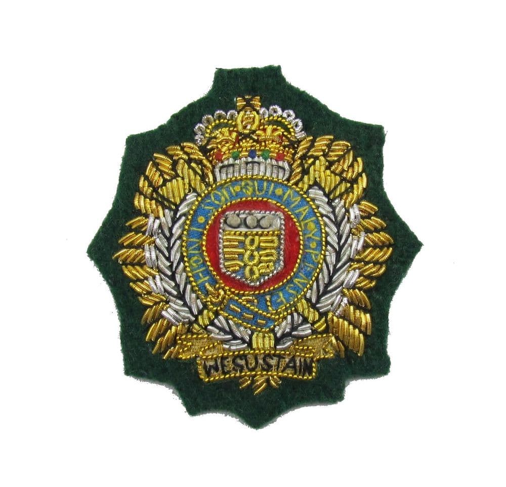 Badge Royal Logistics Corps Beret Badge Green RLC R1615