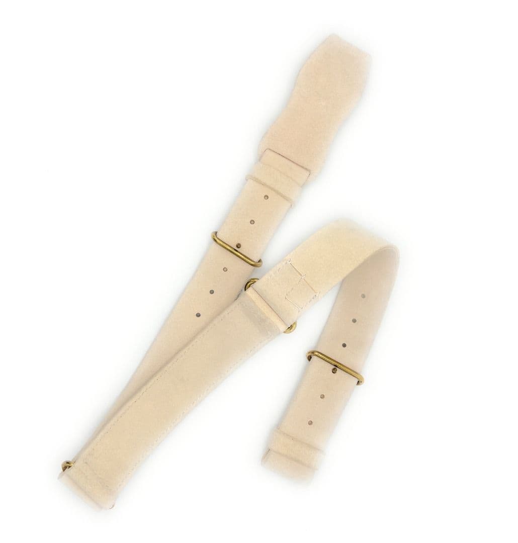 British Army White Buff Leather belt. For Guards Regiments Size upto 44 ...