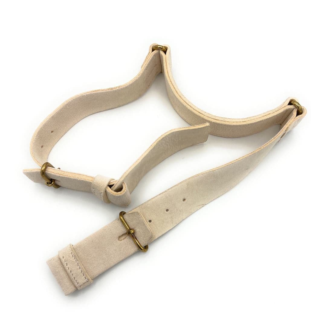 British Army White Buff Leather belt. For Guards Regiments Size upto 44 ...