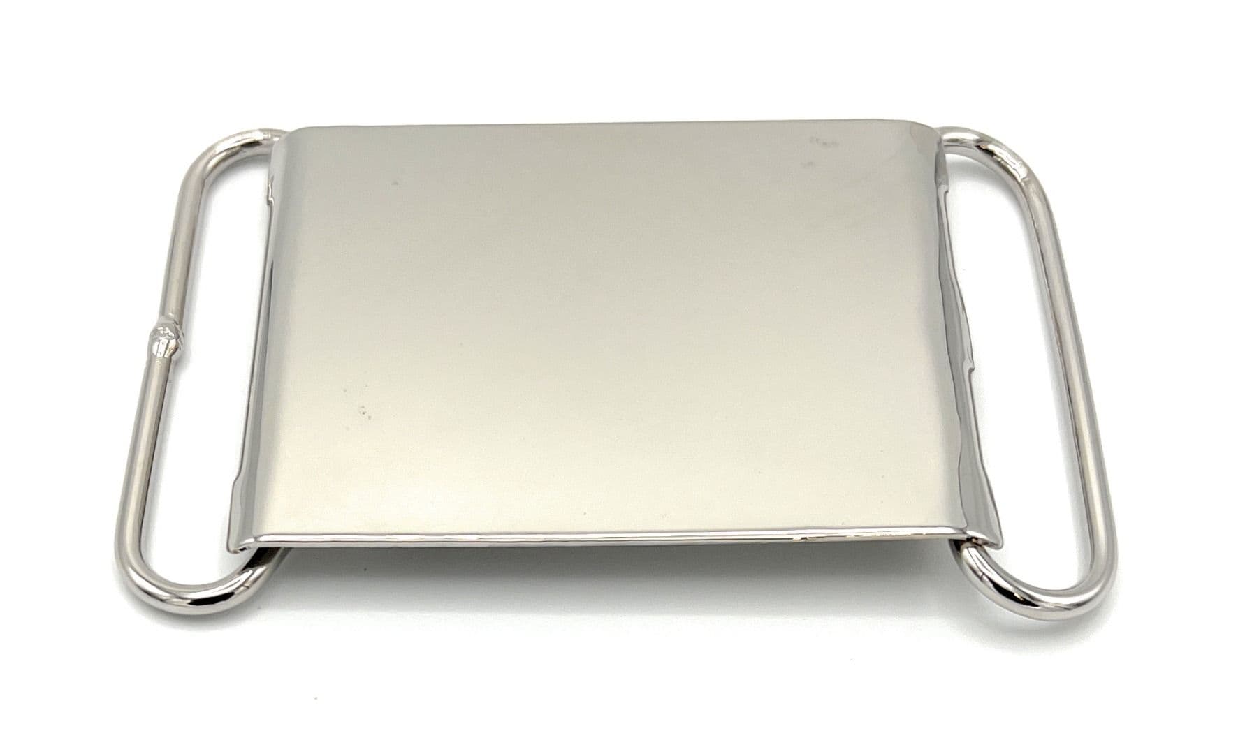 Buckle, MOD Plate, Metal Plain Chrome Buckle R249