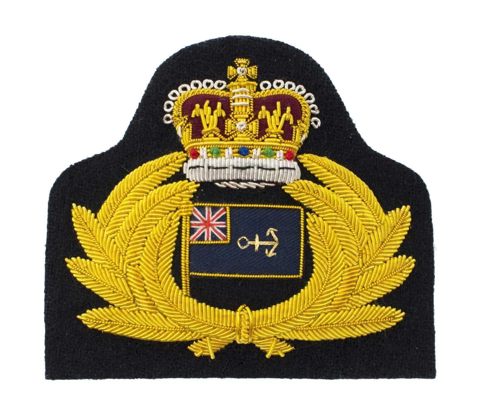 Cap Badge RMAS Badge Crown over Gold Wreath