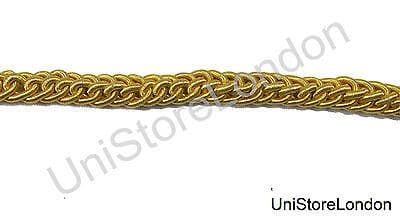 Chain Gimp Lace Uniform Rank Braid Gold 10mm Sold by Meter R1475