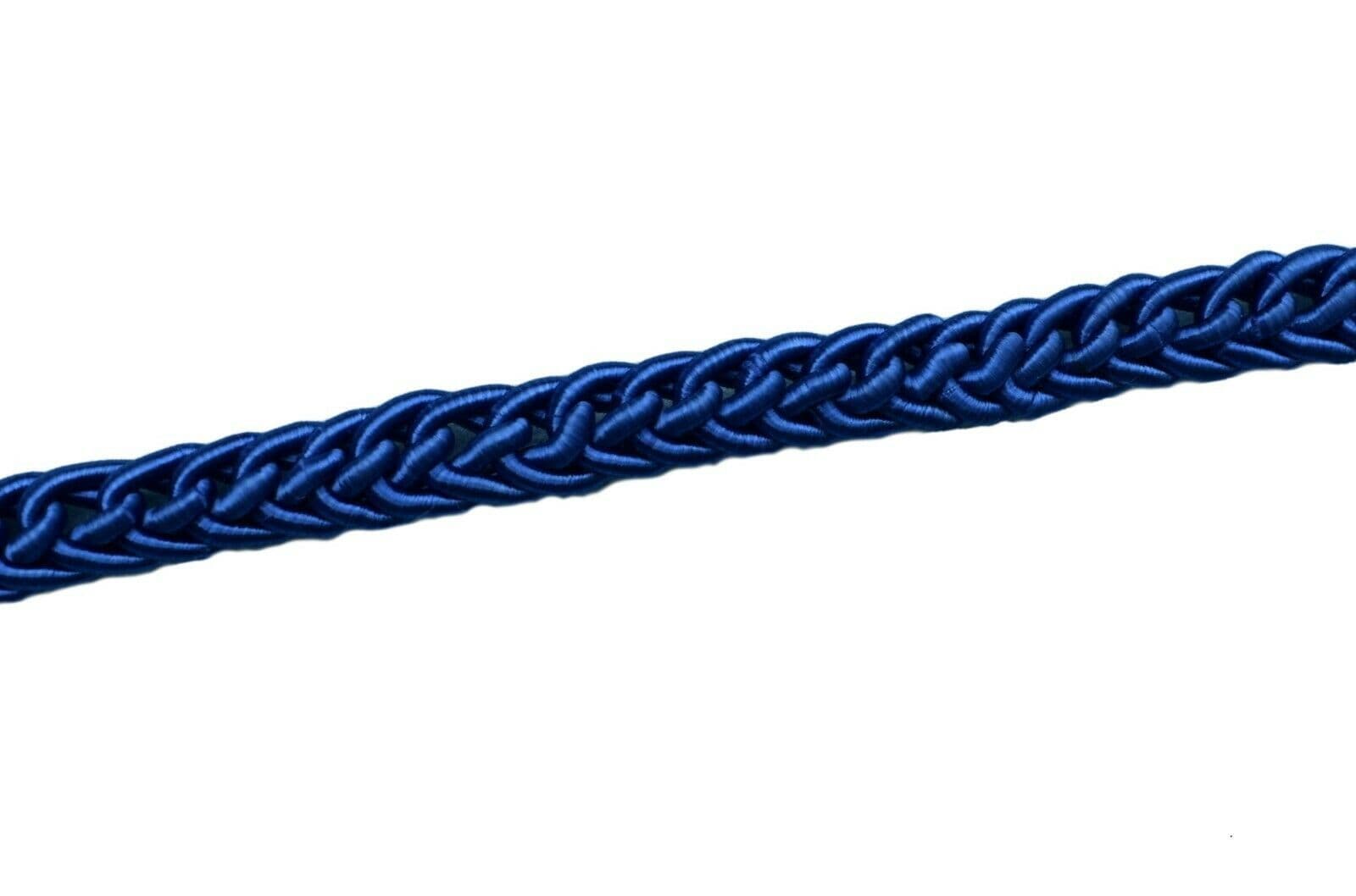 Chain Gimp Lace Uniform Rank Braid Royal Blue 10mm Sold by Meter