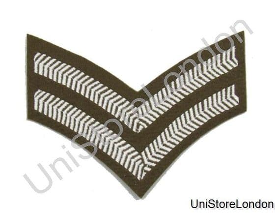 Chevron Corporal Stripes Future Army Dress FAD Military Rank 2 Bars R781