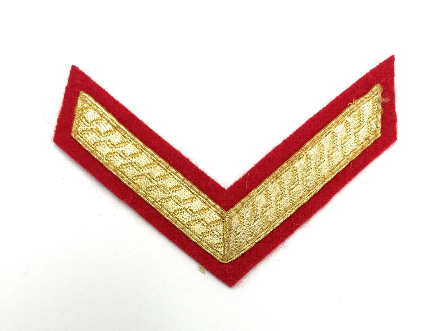 CHEVRONS STRIPES GOLD RED 1 BAR 100mm WIDE R1495