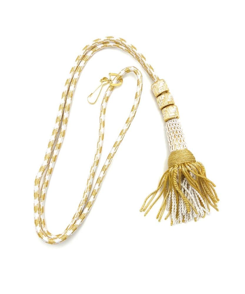 Cord Liturgical Bishop Tassle Pectoral Cincture White & Gold Rope For ...