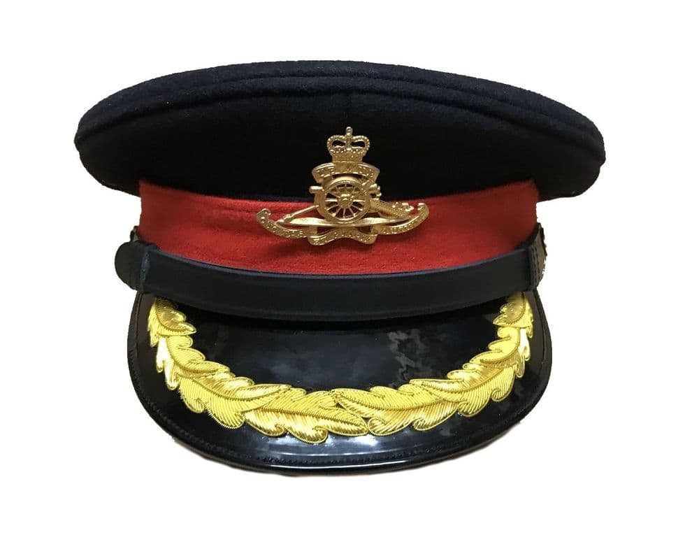 Dress Cap Forage Cap Colonel Hat Military Army Royal Artillery Badge R1861