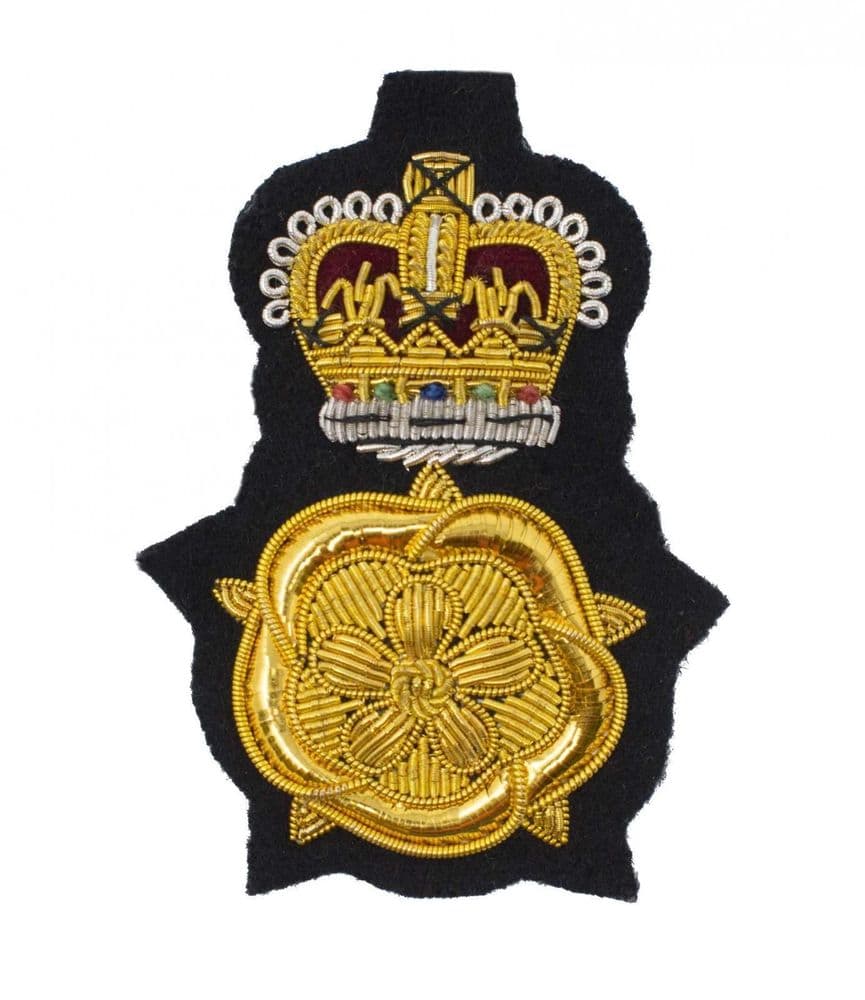 English Rose Badge Lord-Lieutenant Peak Caps Rose and Crown