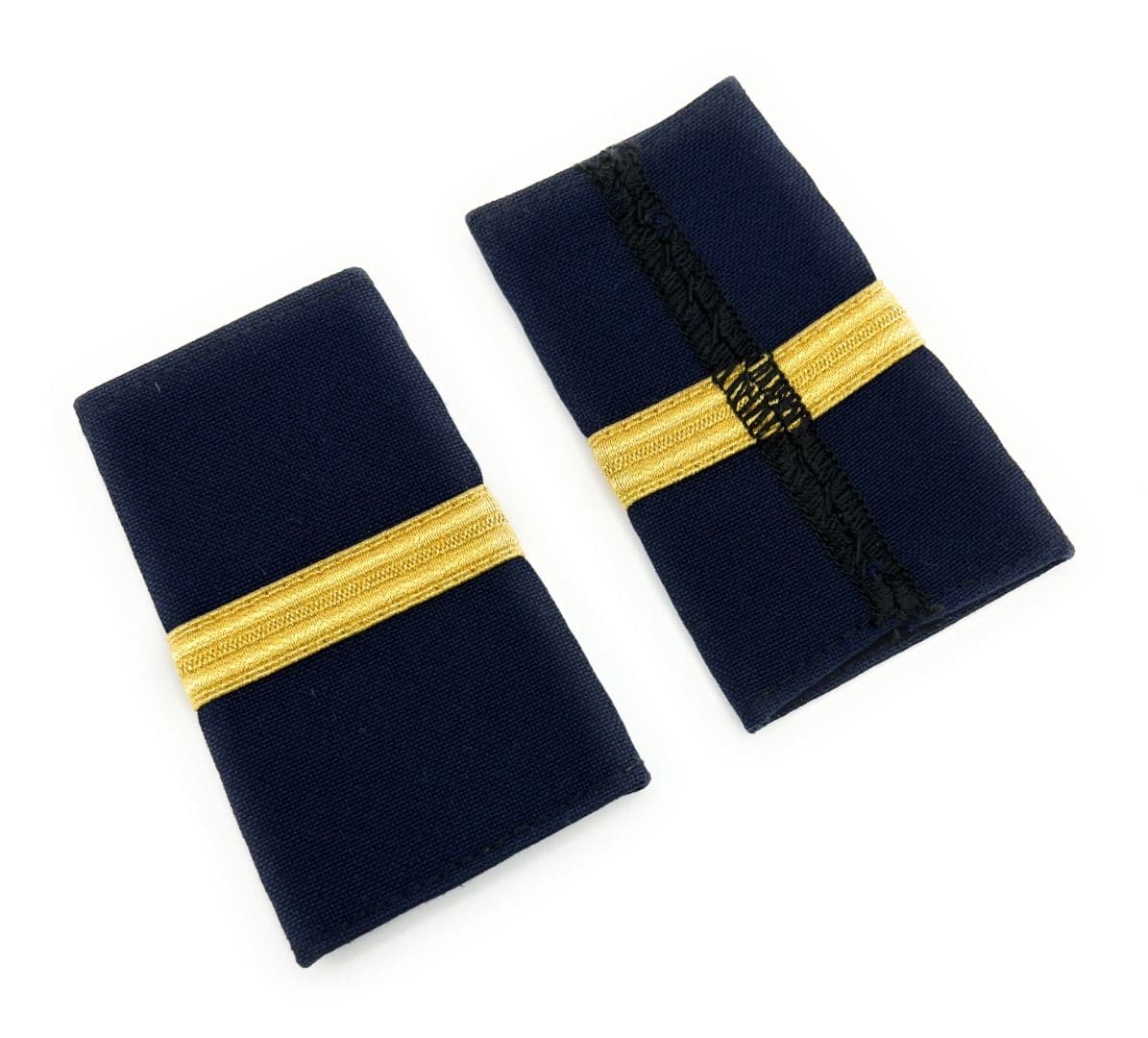 Epaulet Pilot Epaulette Sliders 1 Gold Mylar Bar Navy Blue Cloth R1298