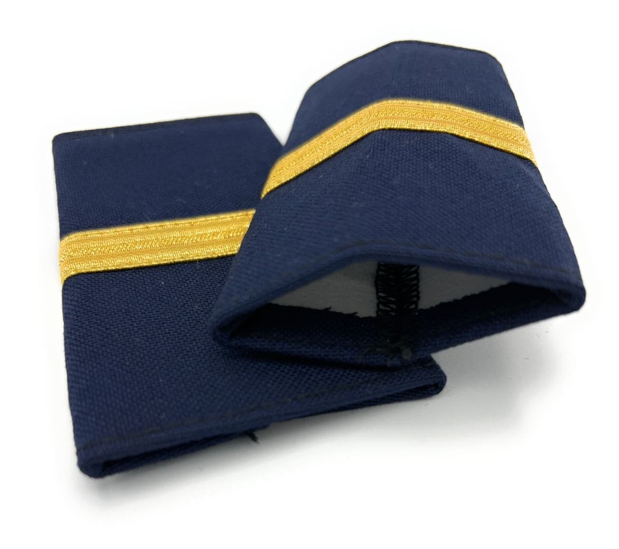 Epaulet Pilot Epaulette Sliders 1 Gold Mylar Bar Navy Blue Cloth R1298