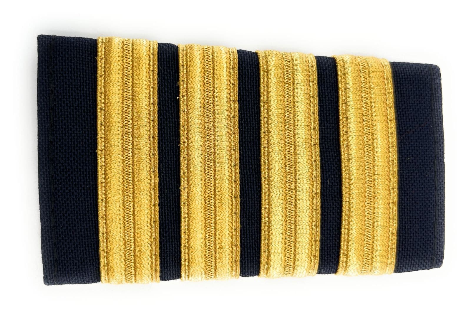 Epaulet Pilot Epaulette Sliders 4 Gold Mylar Bars Captain Navy Blue ...
