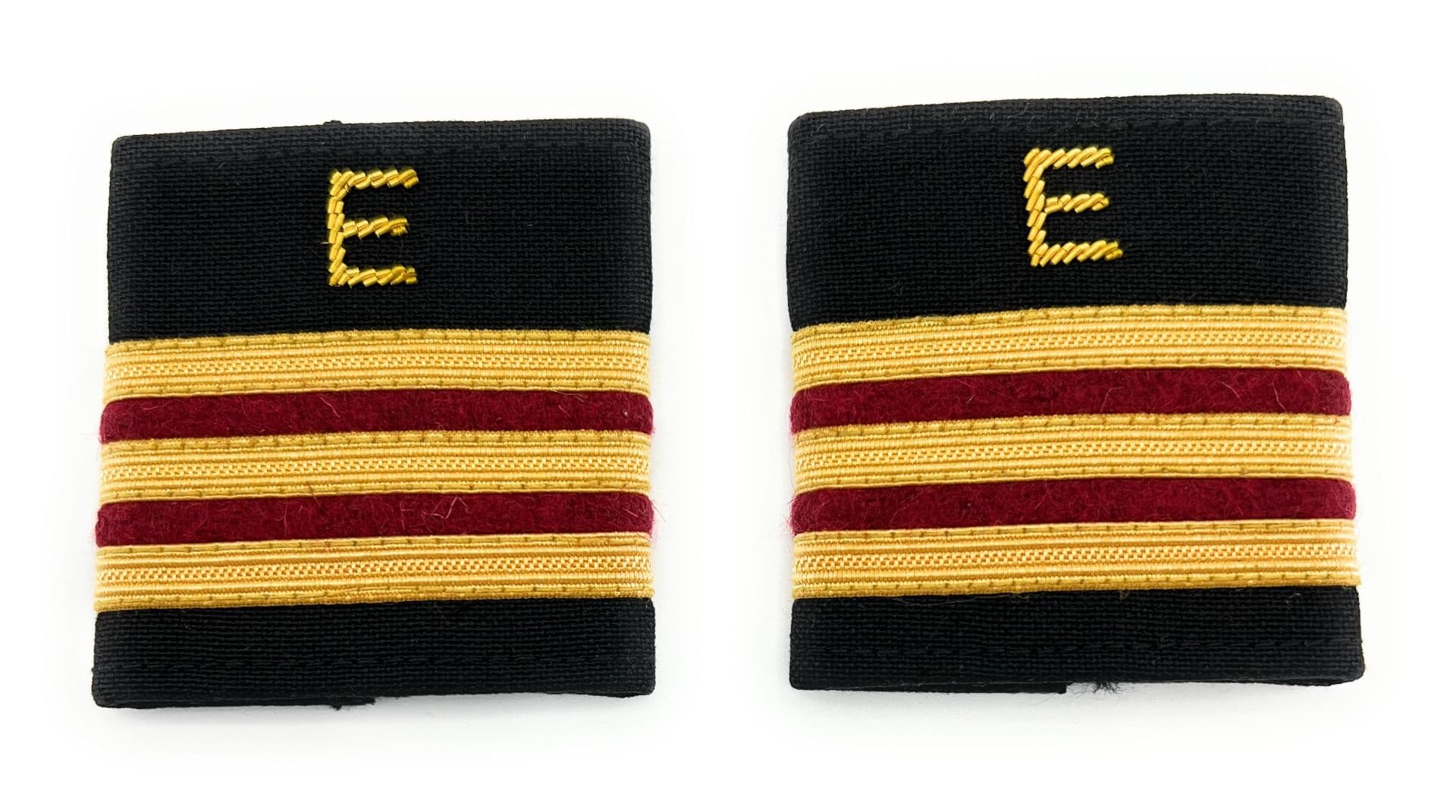 Epaulette Aircraft Engineers 3 x 1/4 Gold-Maroon with E R1065