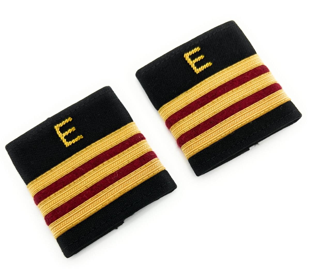 Epaulette Aircraft Engineers 3 x 1/4 Gold-Maroon with E R1065