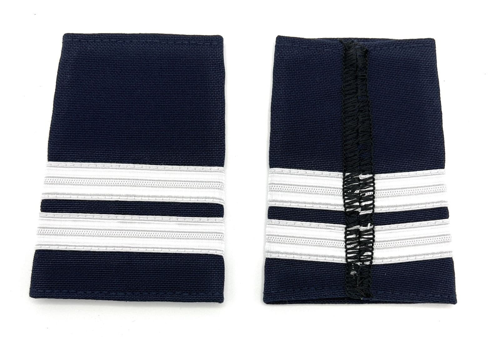 Epaulette Captain First Officer Pilot 2 Bars on Navy Blue R1049